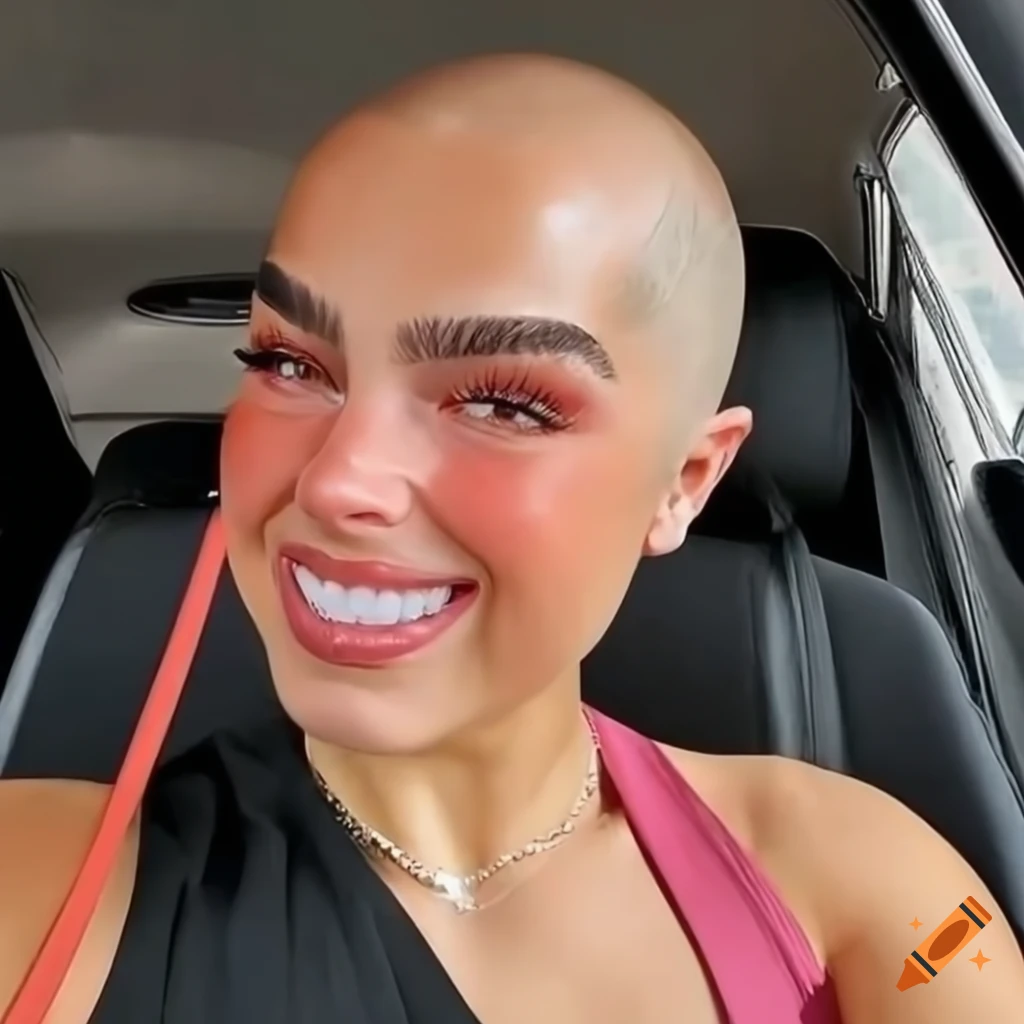 Bald addison rae on Craiyon