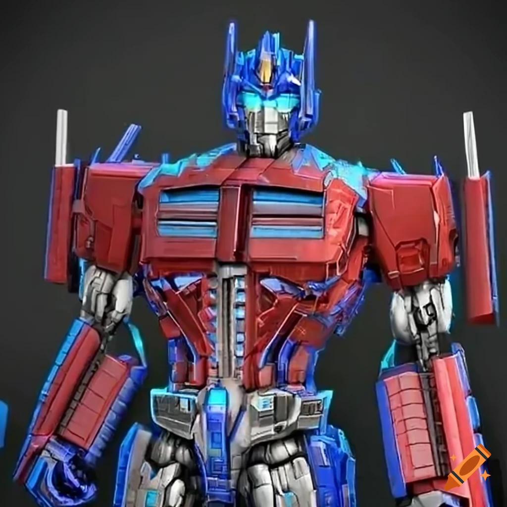 Neoprime in red and blue colors, futuristic design with durable alloy ...