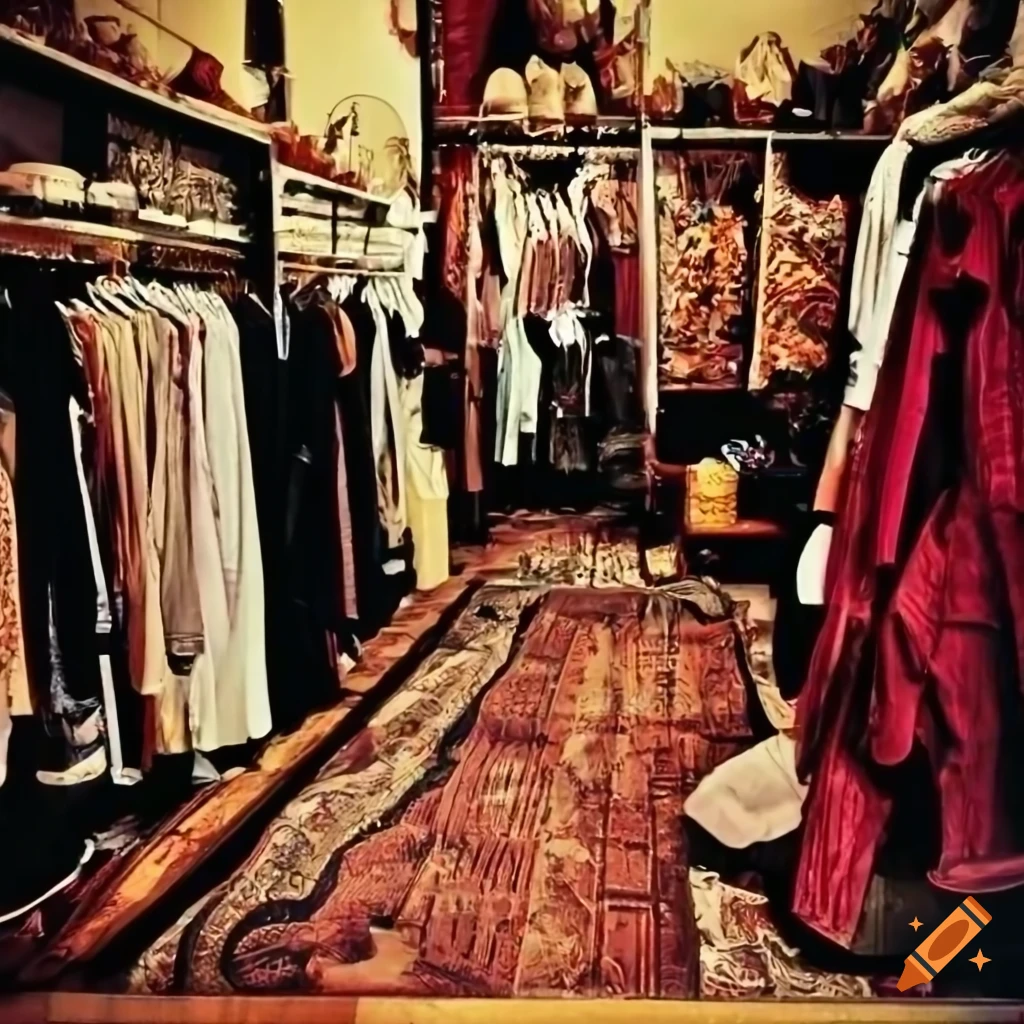 Old clothing store interior on Craiyon