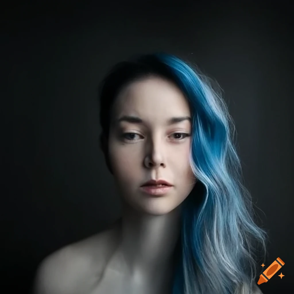 Colorful 40-foot painting of a happy and healthy woman on Craiyon