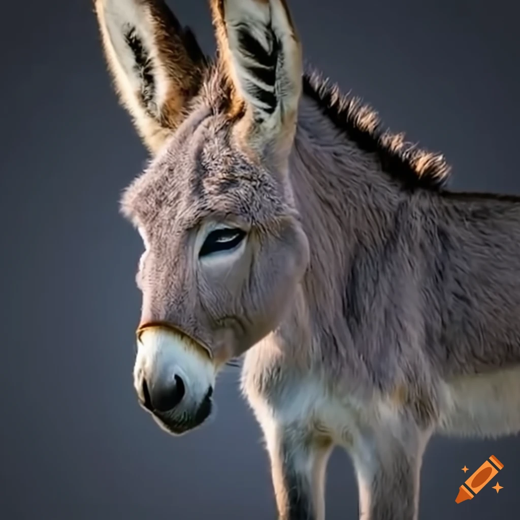 Creative visualization of elliot page transforming into a timid donkey ...