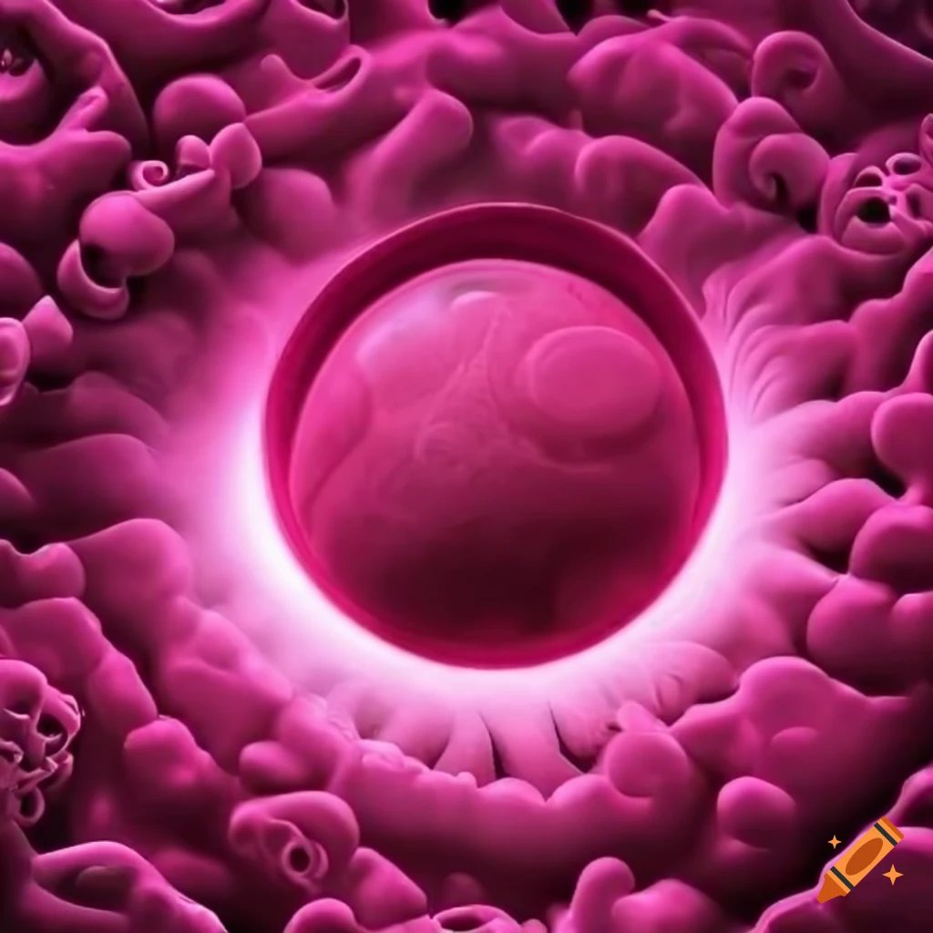 Cross-section of embryo in futuristic environment on Craiyon