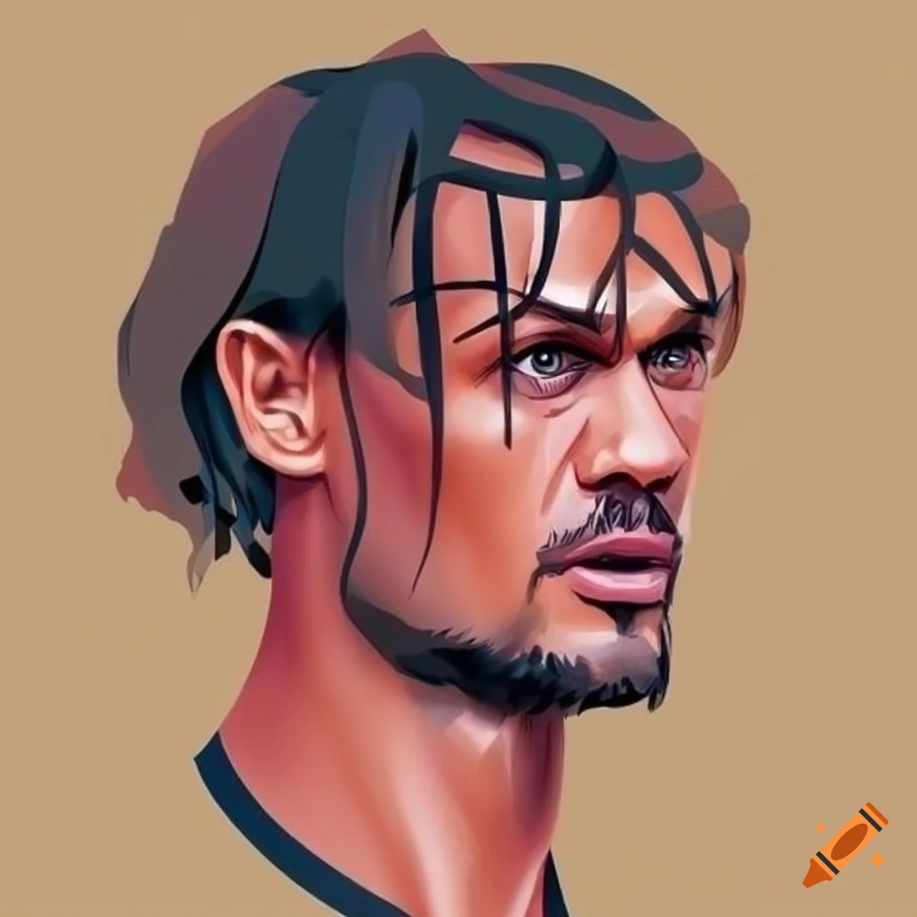 Disney-style illustration of maldini on Craiyon