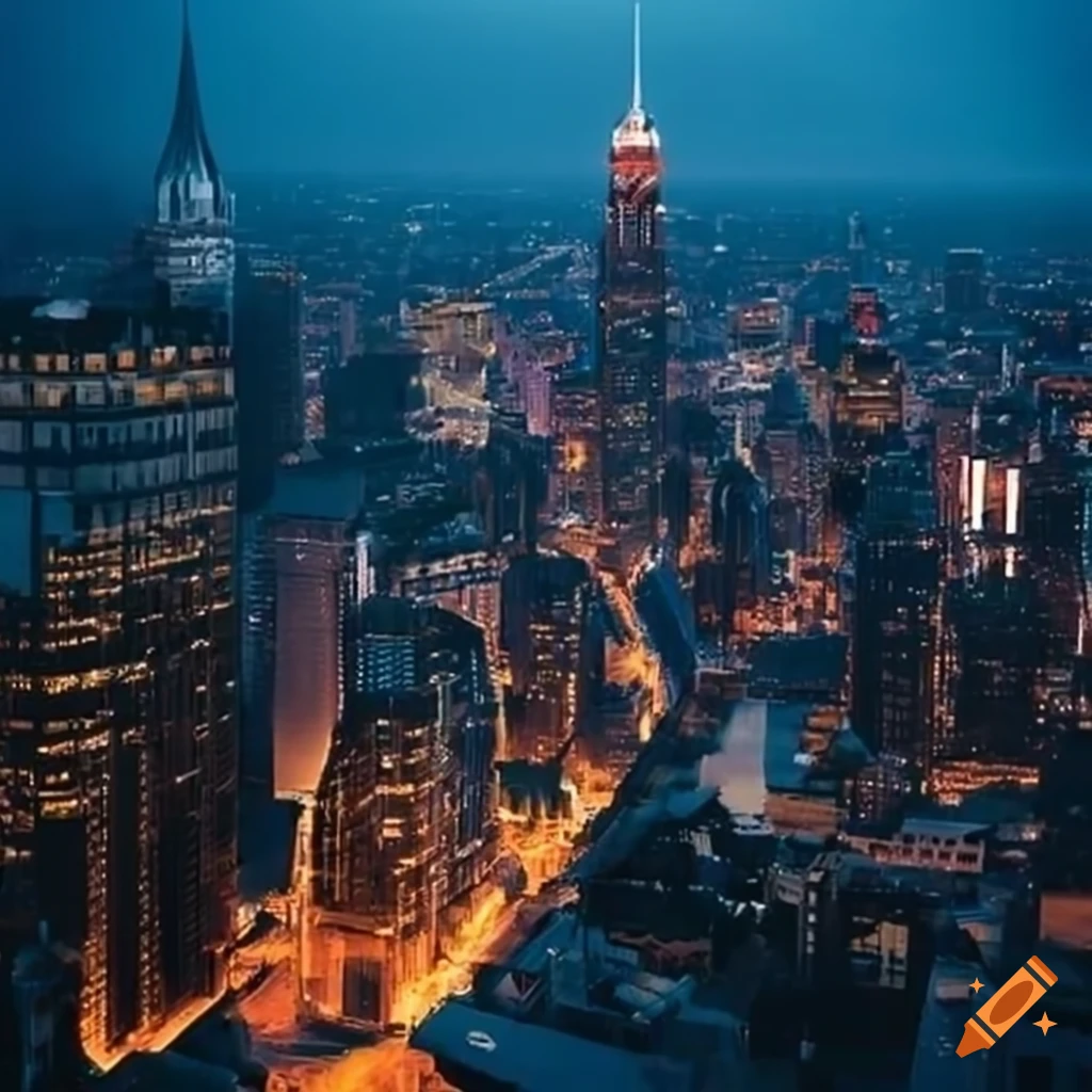 Beautiful cityscape on Craiyon