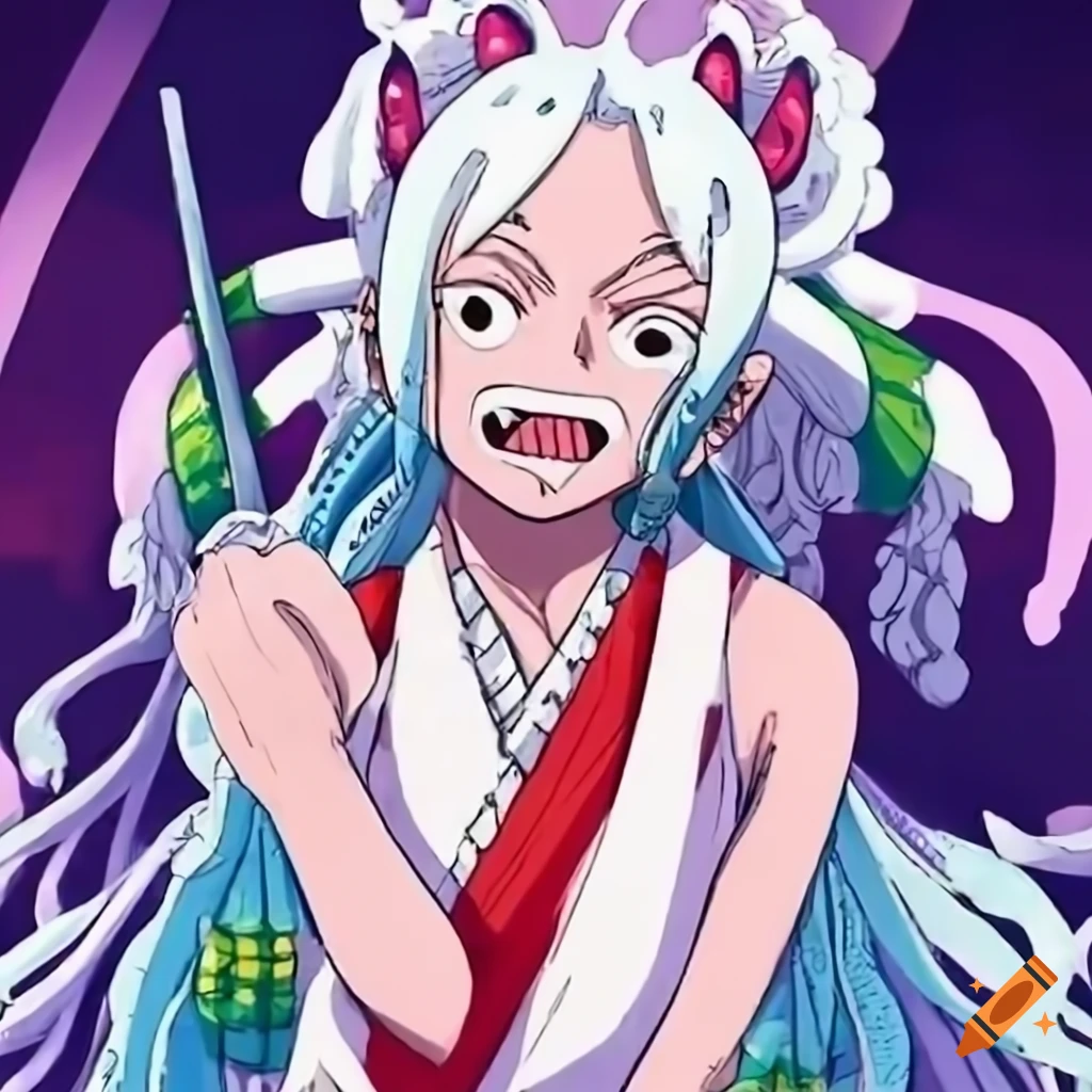 Yamato from one piece anime on Craiyon