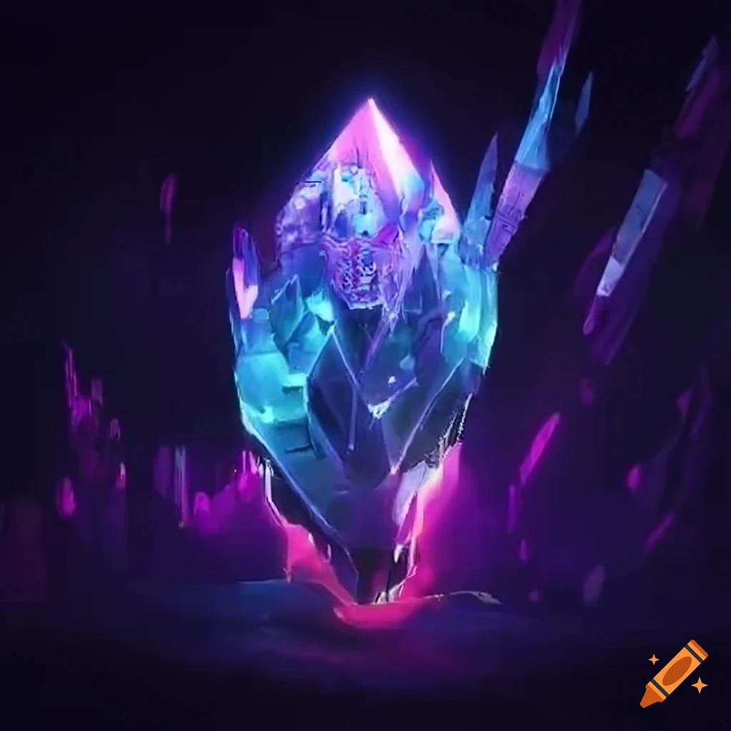 Mana crystal: ultimate reward in the cyberpunk world of neo edo on Craiyon