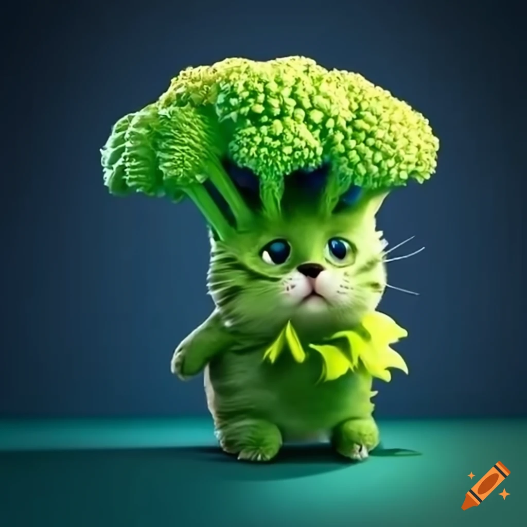 Broccoli dinosaur cat on Craiyon