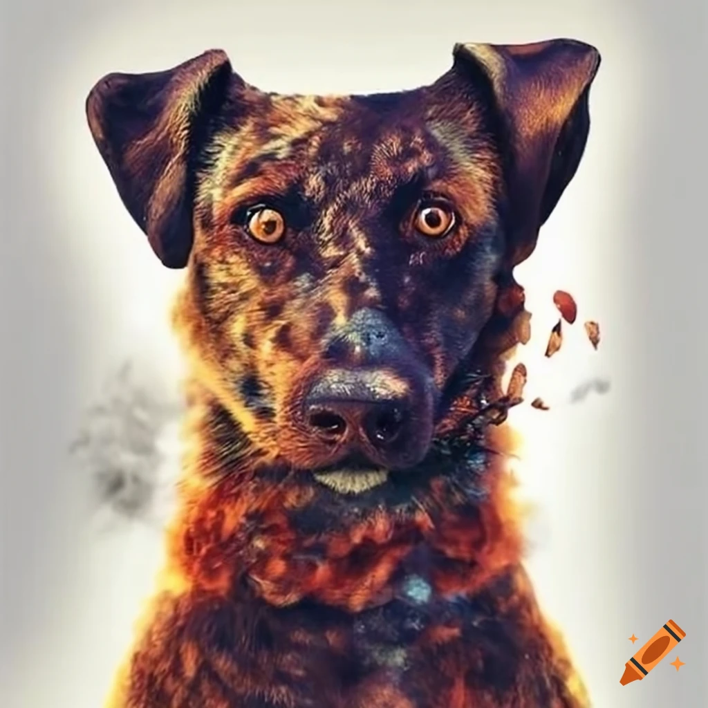 Explosives dog on Craiyon