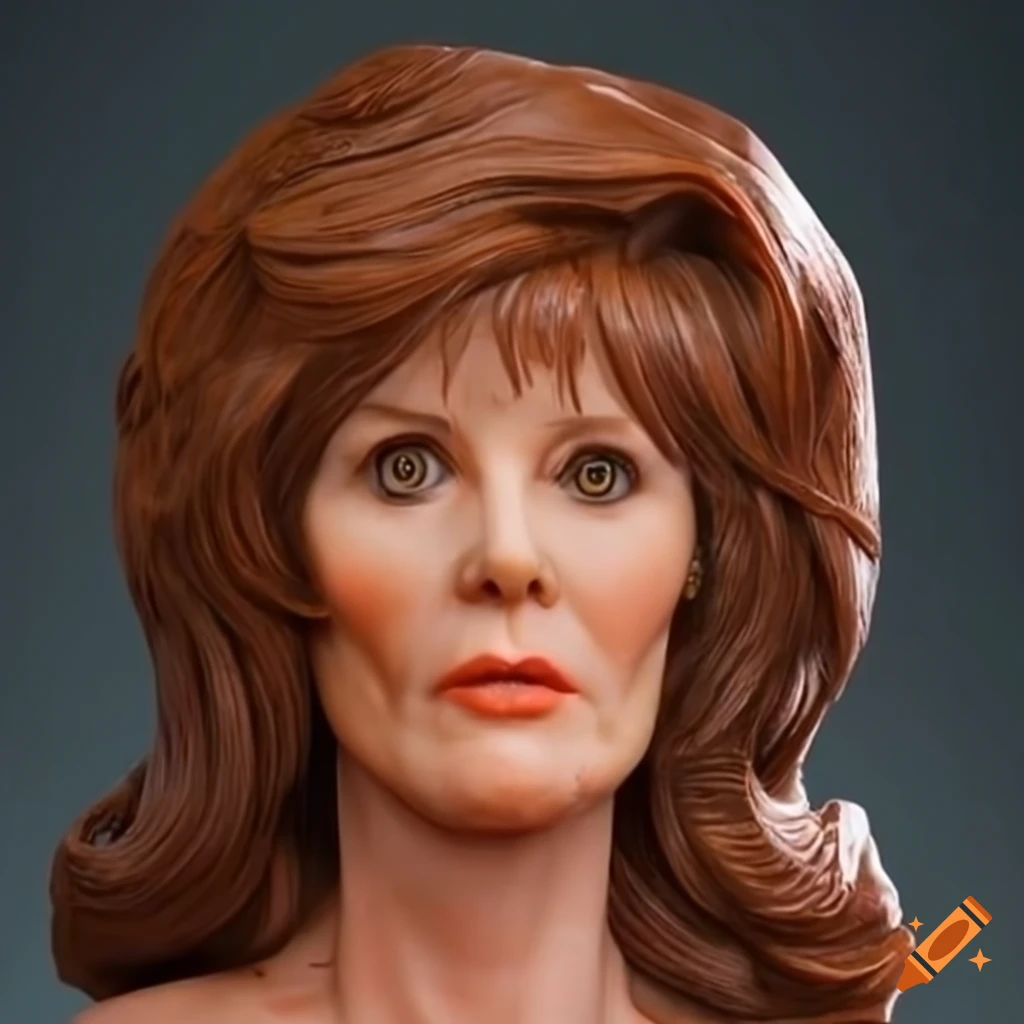 Intricately detailed lifelike statue of a woman in her prime on Craiyon