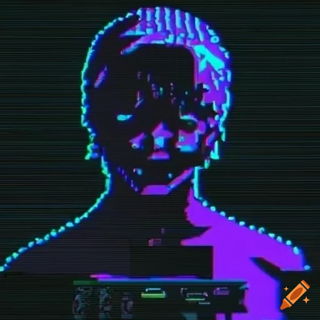 Vaporwave deathcore emo loading screen on Craiyon