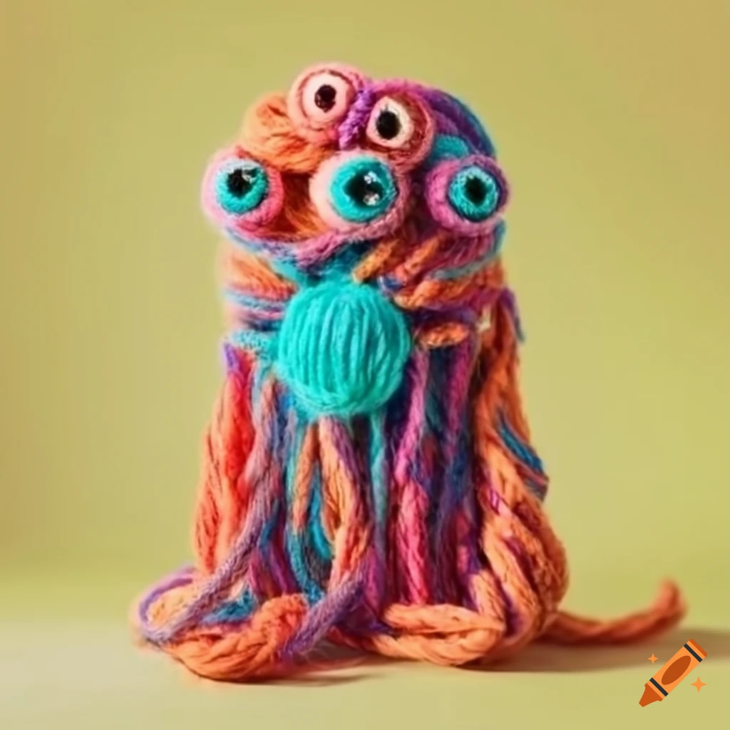 Yarn monster on Craiyon