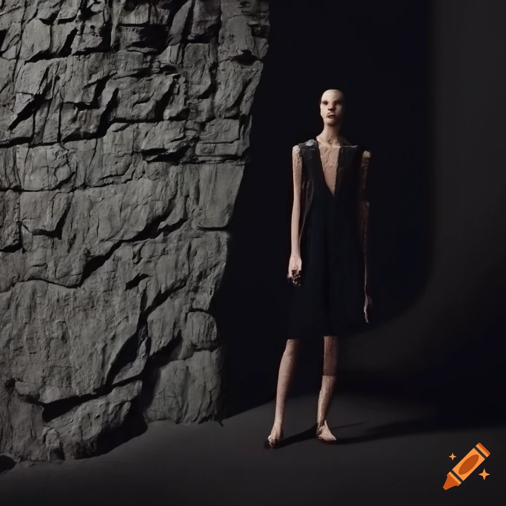 Smooth dark rock wall texture on Craiyon