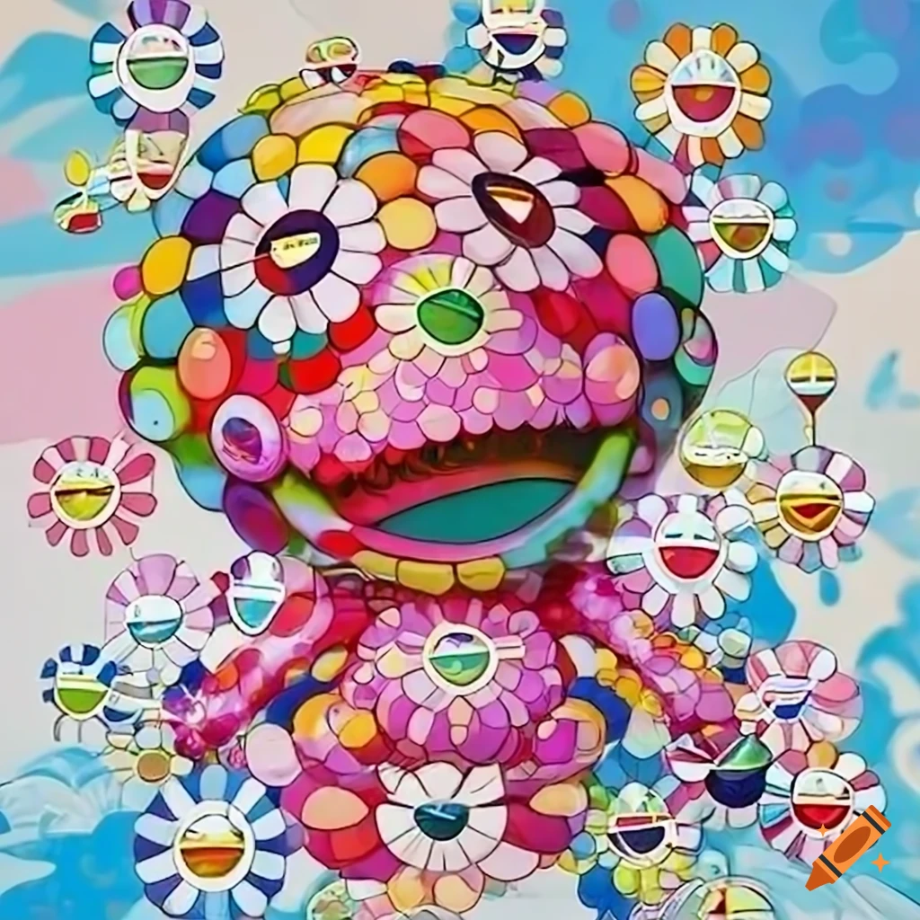 Takashi murakami artwork on Craiyon