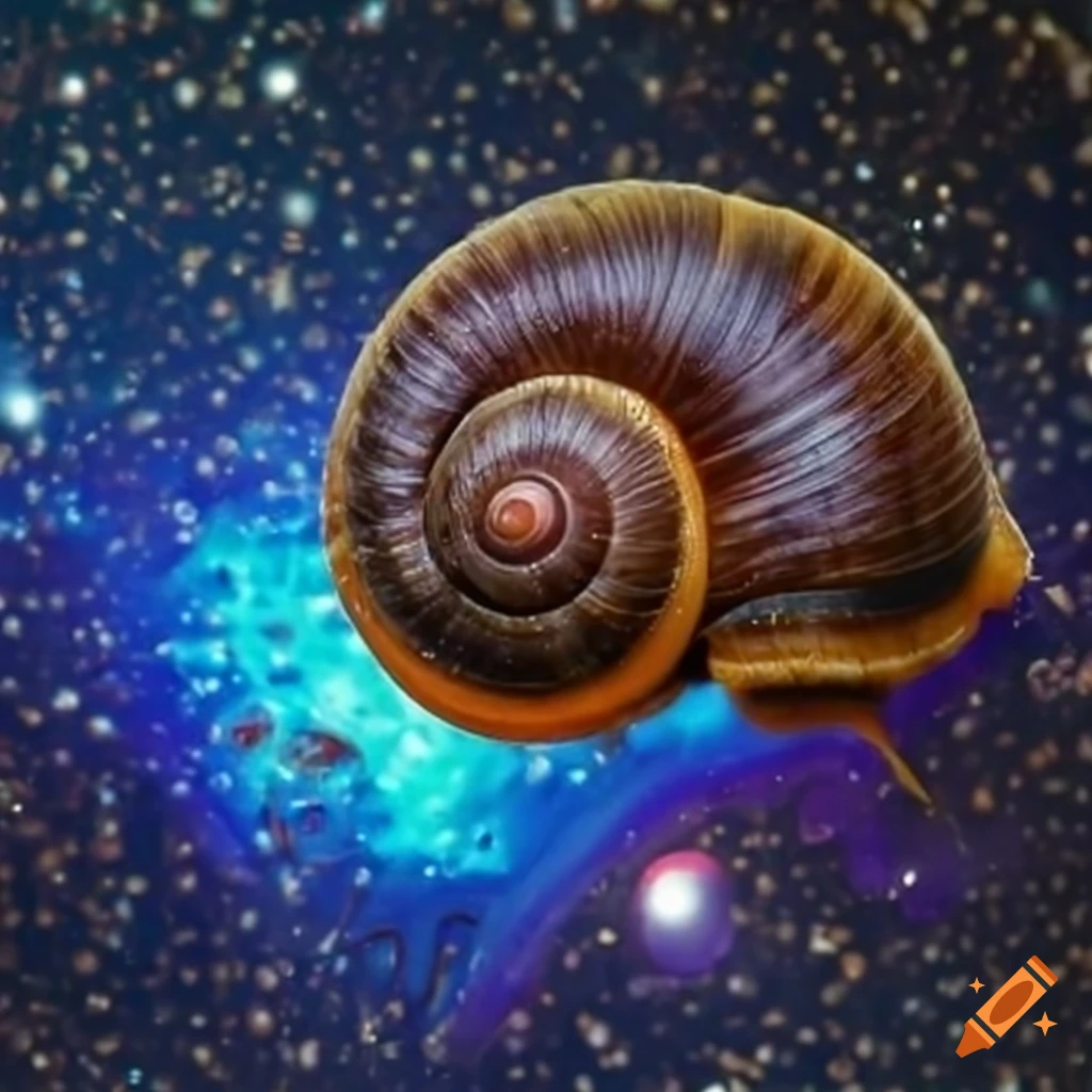A billion snails in space on Craiyon