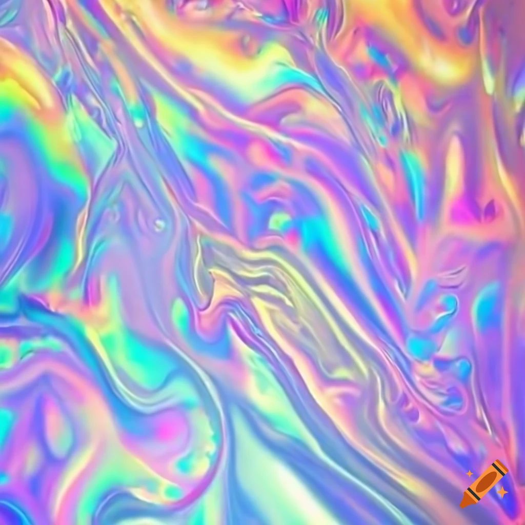 Holographic oil texture on Craiyon
