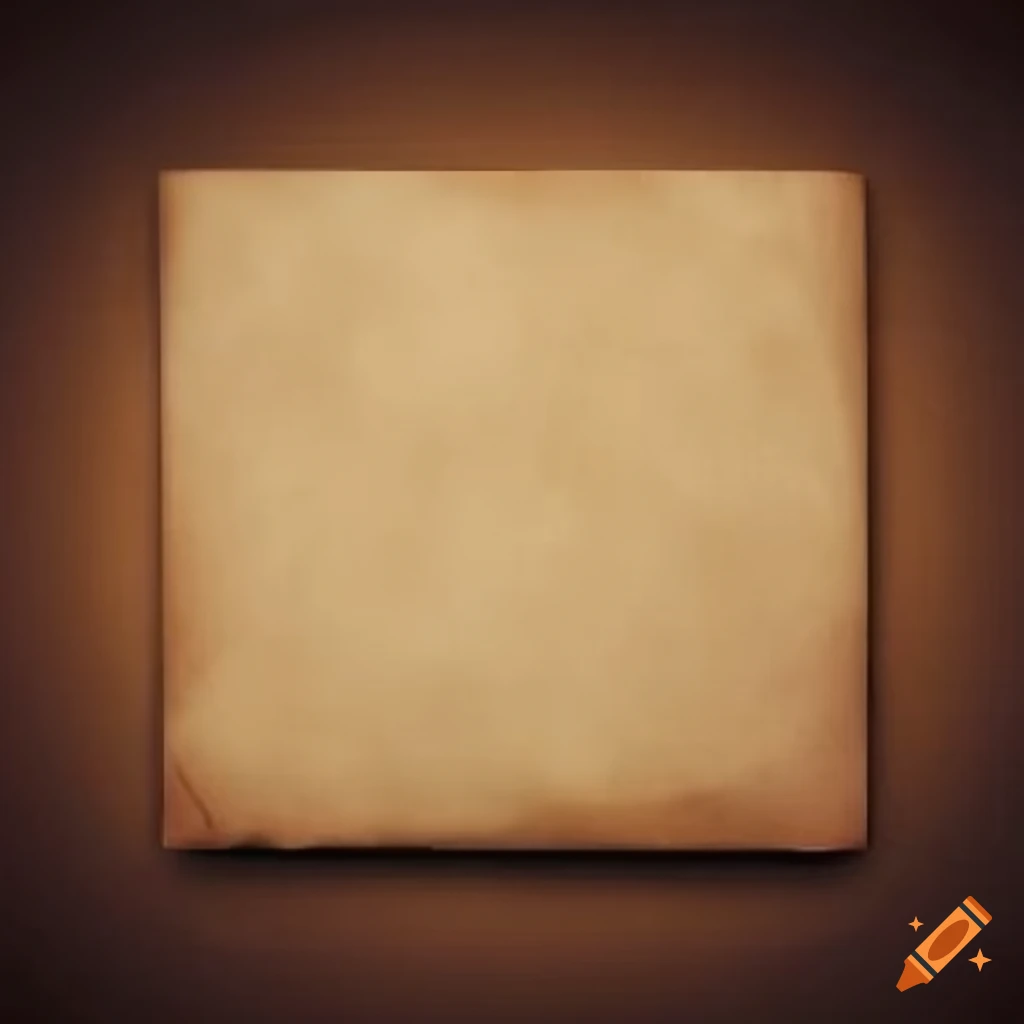 Blank old parchment square on Craiyon