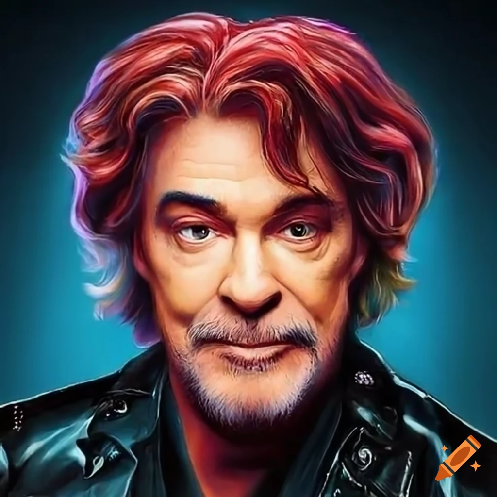 Portrait mashup of iconic features on Craiyon