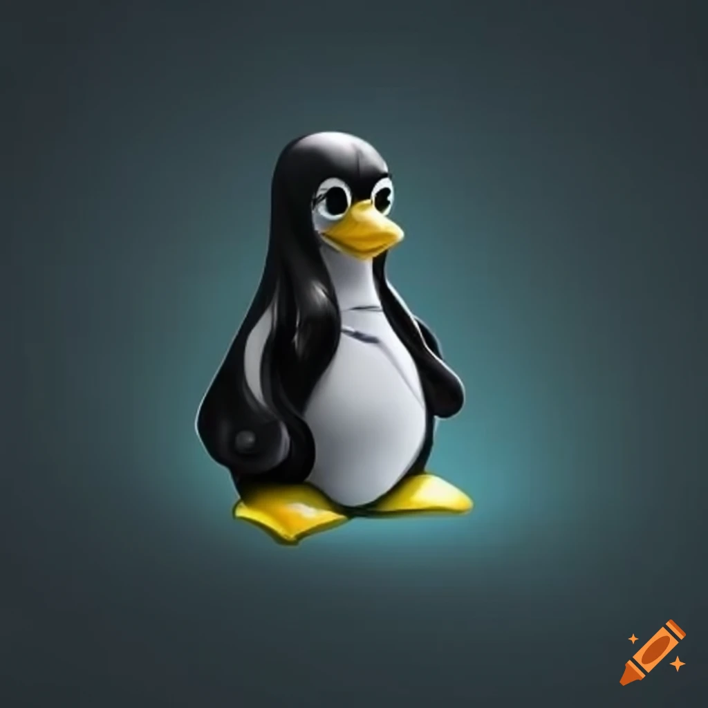 Linux logo on Craiyon
