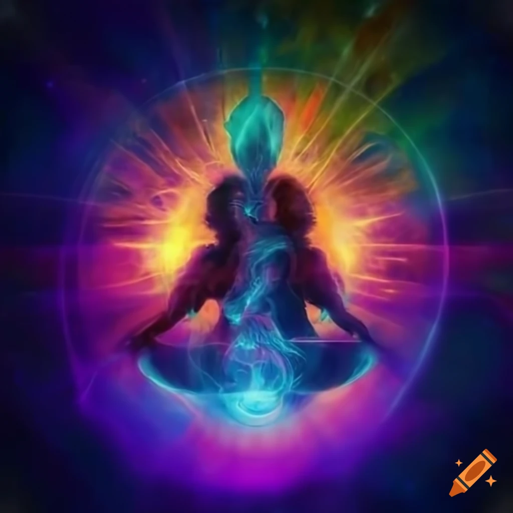 Gemini elemental energy depiction on Craiyon