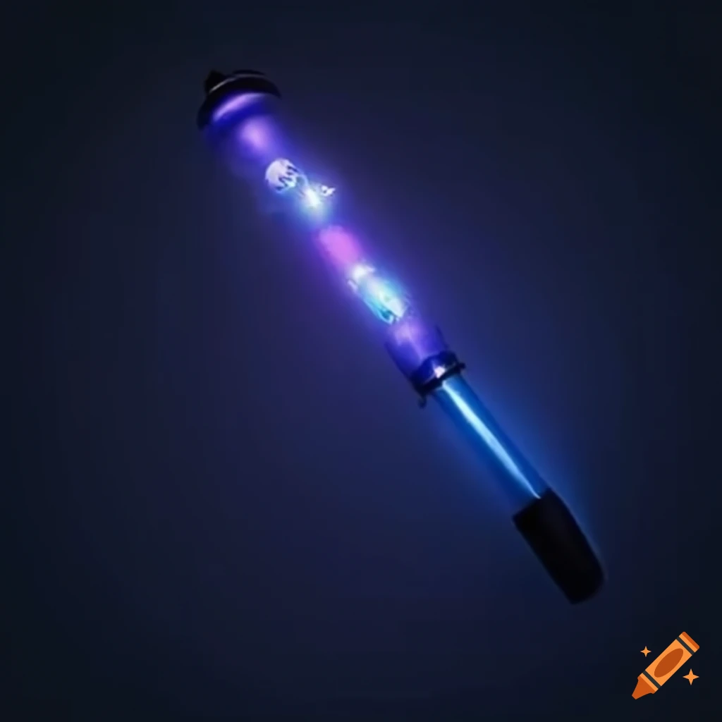 Mysterious shimmering light stick under the starry night sky on Craiyon
