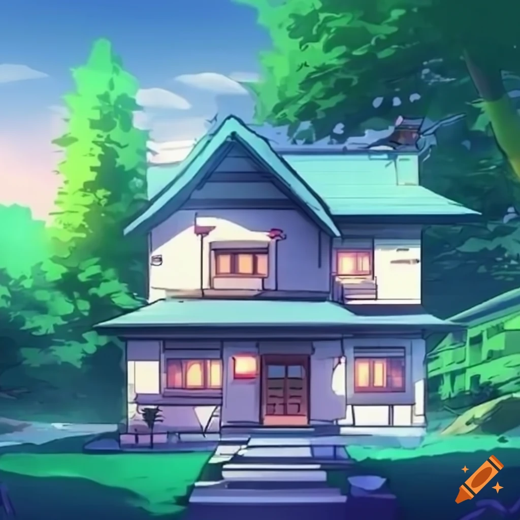 Simple anime house design on Craiyon