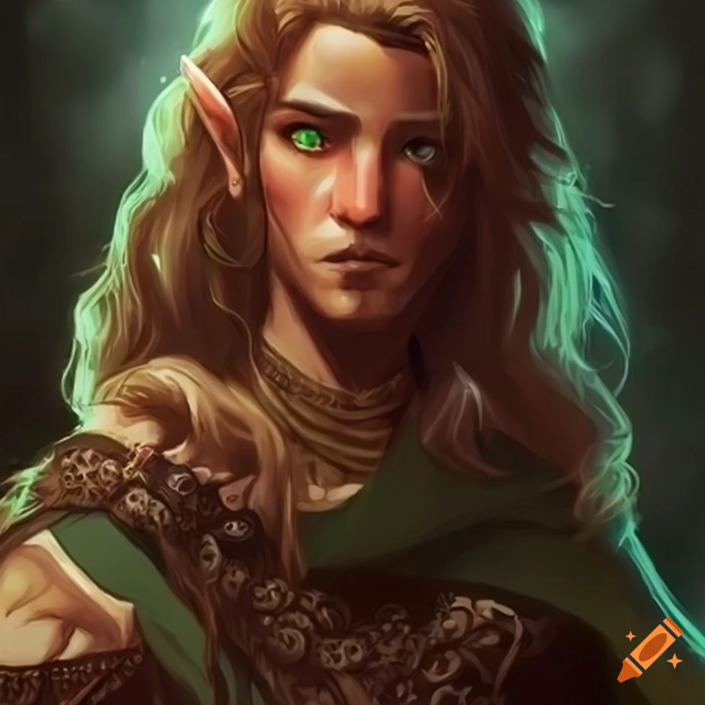 Fair Haired Half Elf Bard In A Fantasy Setting On Craiyon