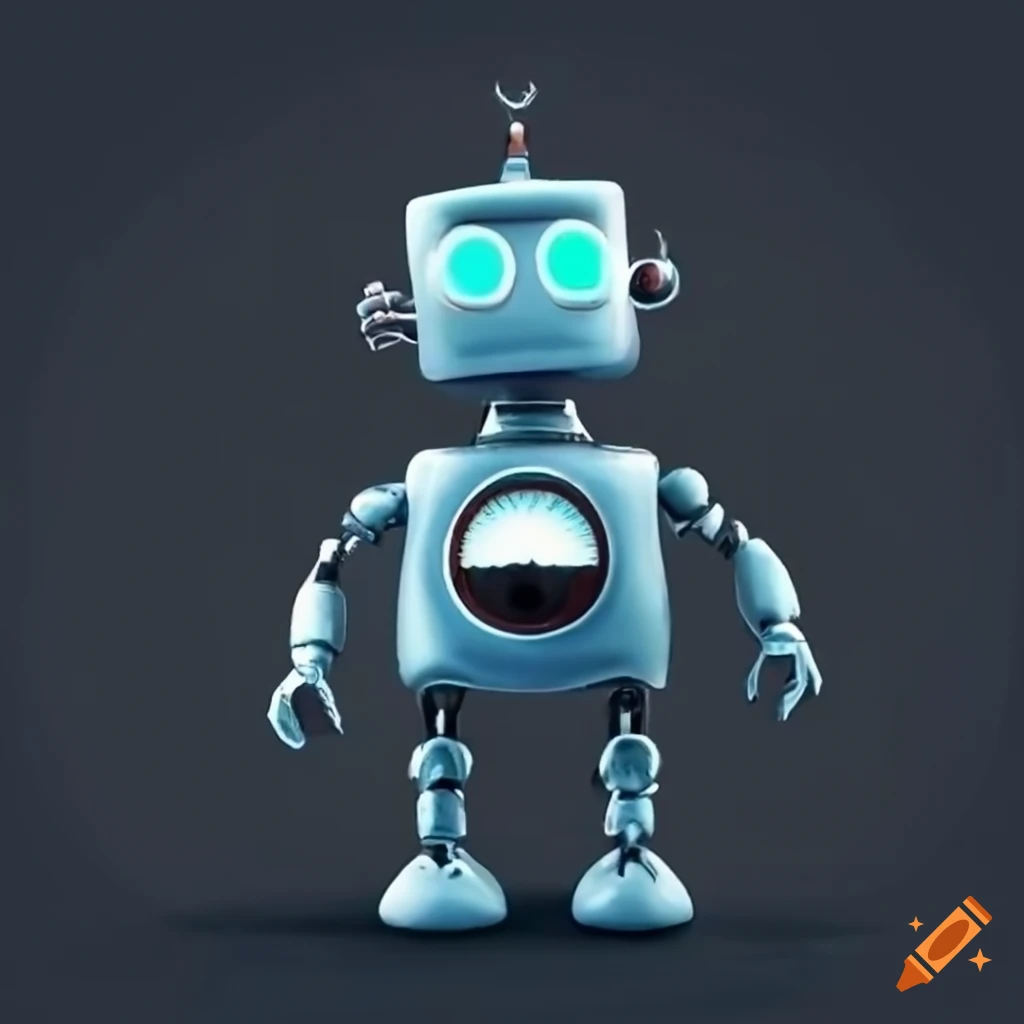 Funny robot on Craiyon