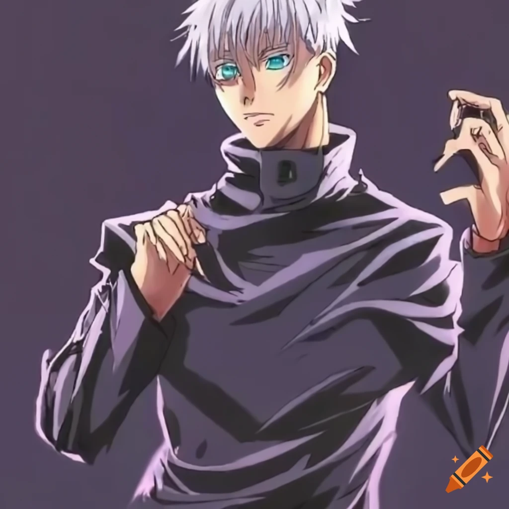 Gojo in attack on titan universe on Craiyon