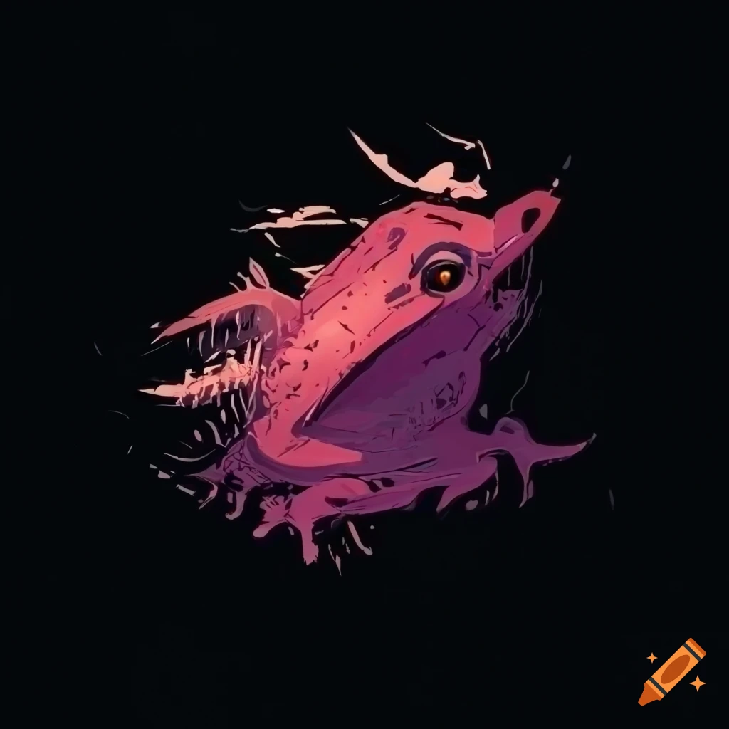 Abstract indescribable creature in a nonsensical scene on Craiyon