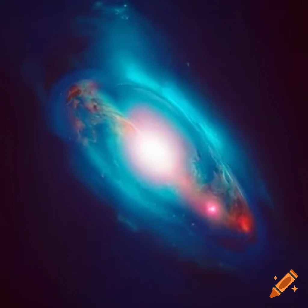 Vibrant quasar in outer space on Craiyon