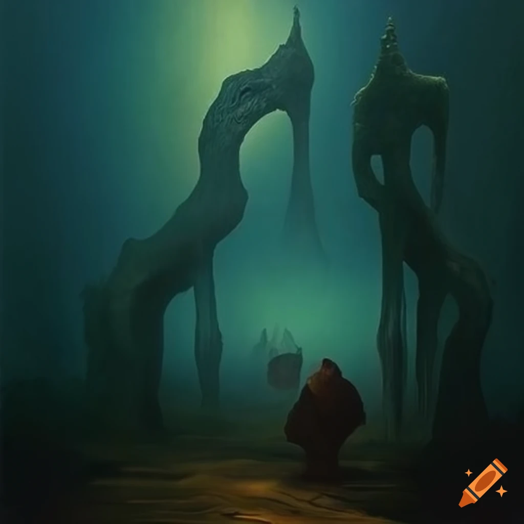 Surreal landscapes of extinct civilizations by Zdzisław Beksiński on ...