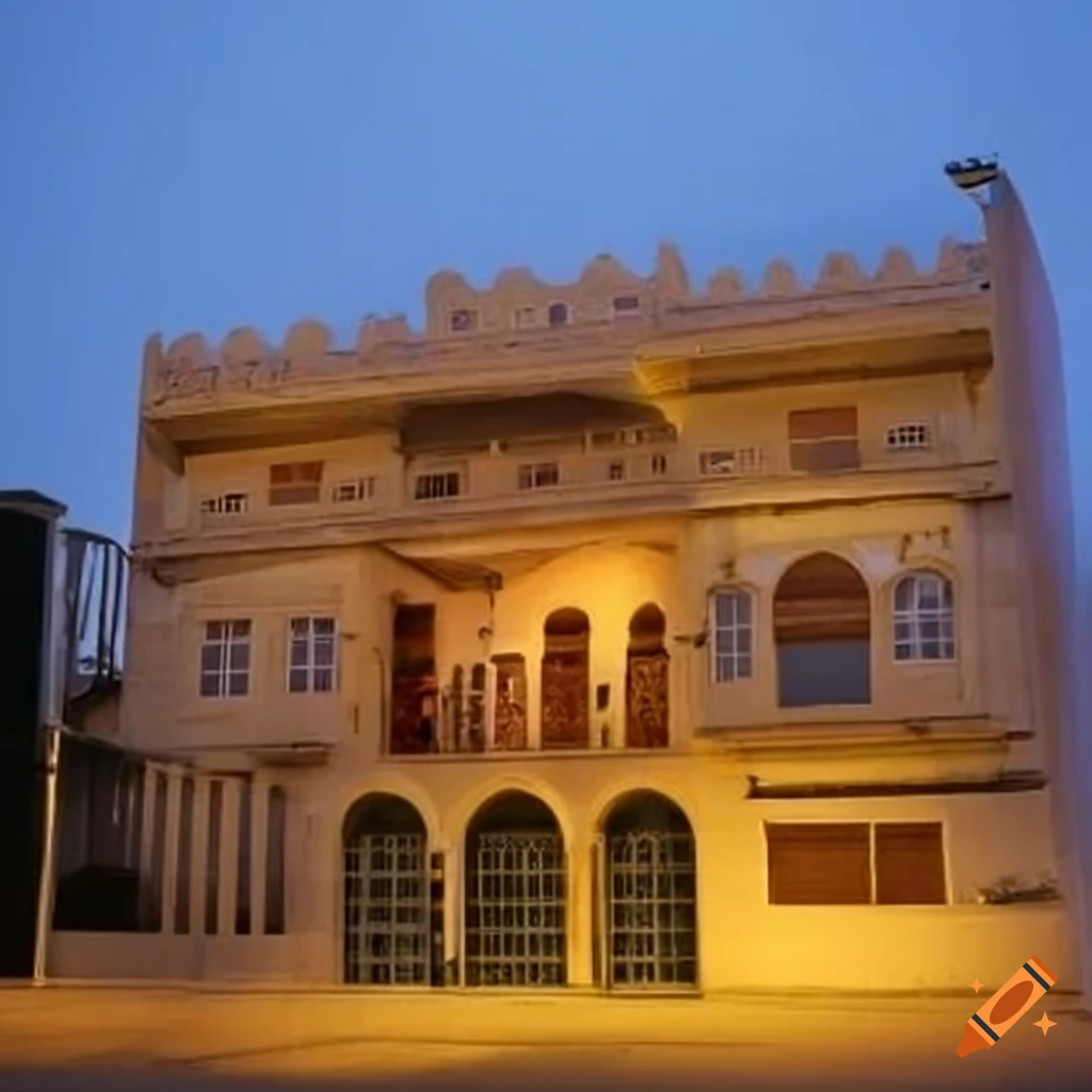 Compound of modern and historical villas in Iraq with recreation and ...