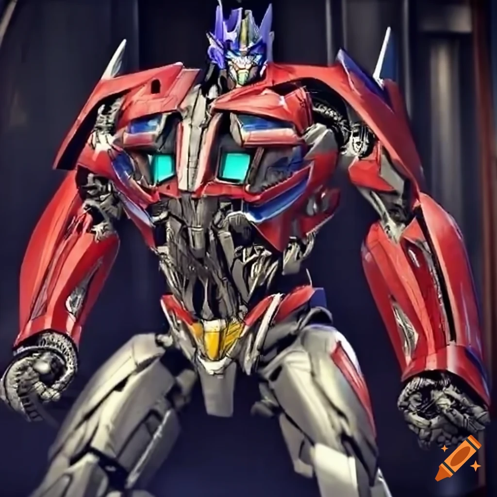Transformers: prime screencap featuring optimus prime on Craiyon