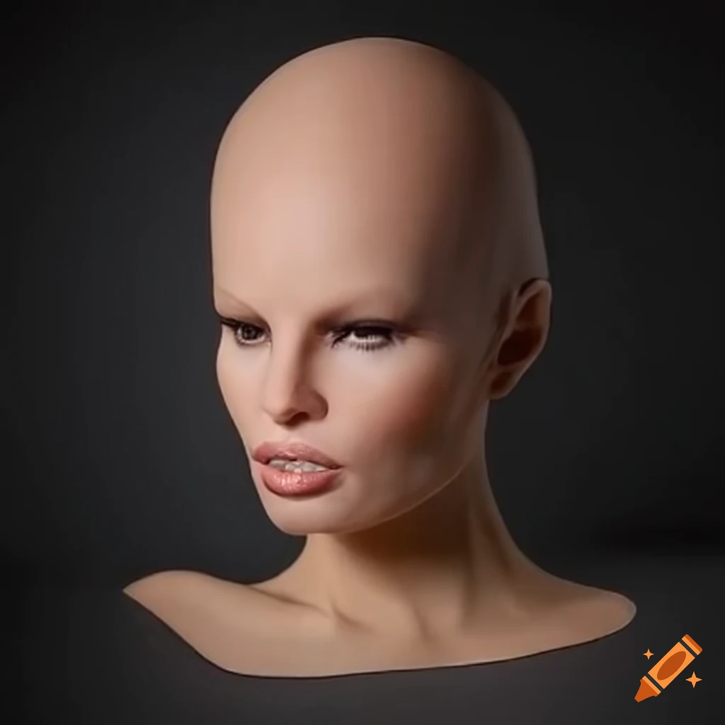 Reimagined iconic image of Raquel Welch as a silicone mannequin on Craiyon