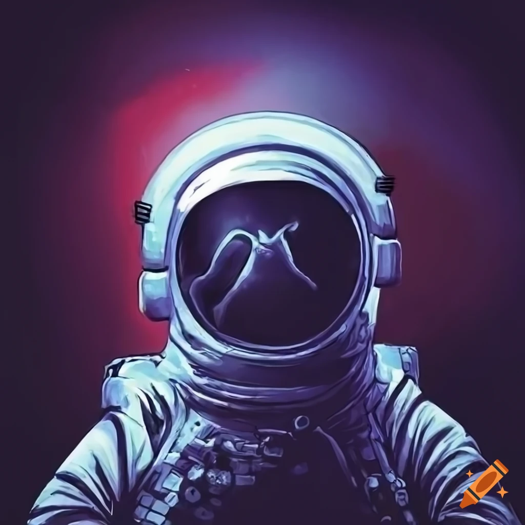 Ghost astronaut on Craiyon