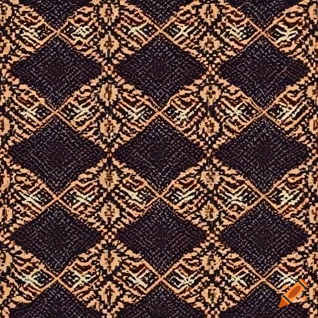 Abstract geometric art deco textile pattern on Craiyon