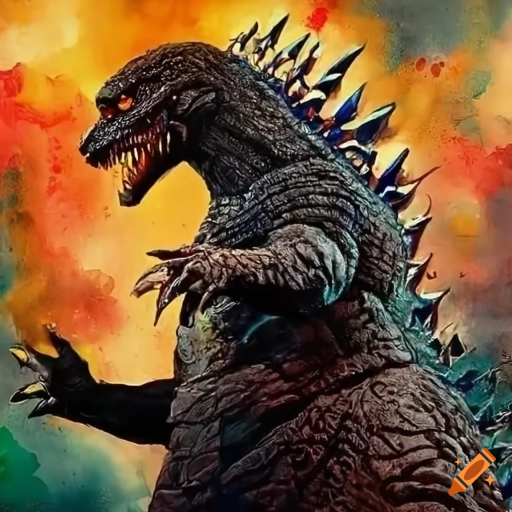 Hyper-realistic depiction of heavily armored Godzilla by Legendary ...