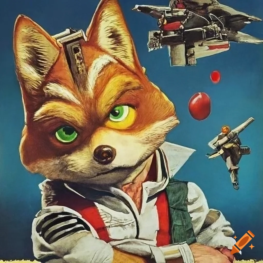 Vintage poster featuring Star Fox by Norman Rockwell and James Gurney ...