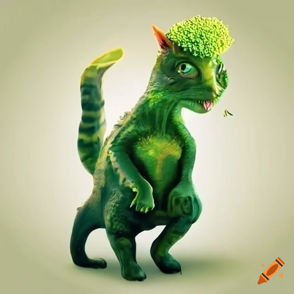 Broccoli dinosaur cat on Craiyon