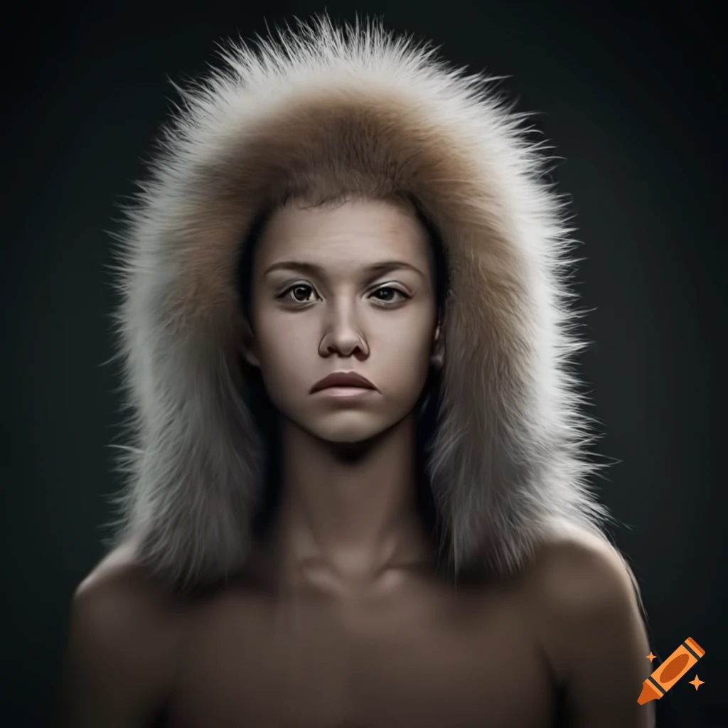 Portraits of humans with mixed mammalian genetics on Craiyon