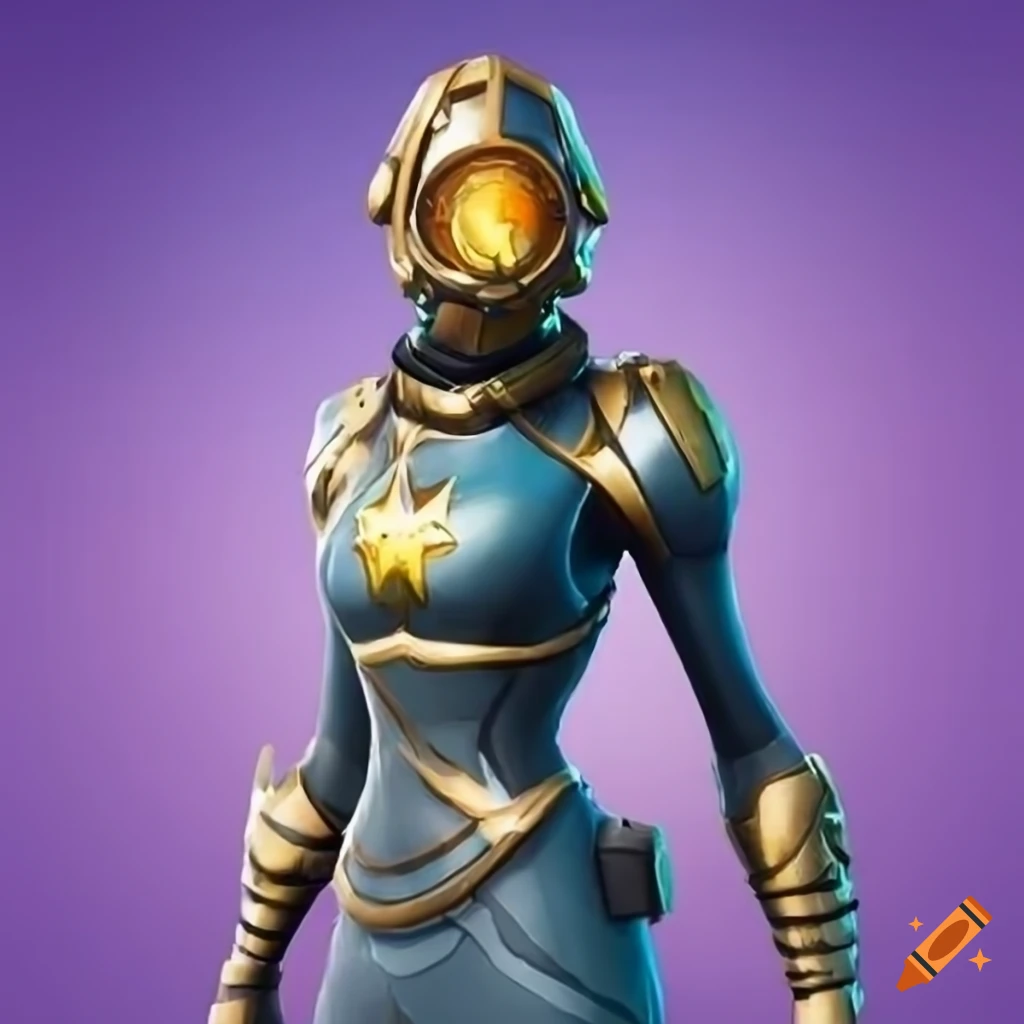 Celestial soldier with guns and planet grenades fortnite skin on Craiyon