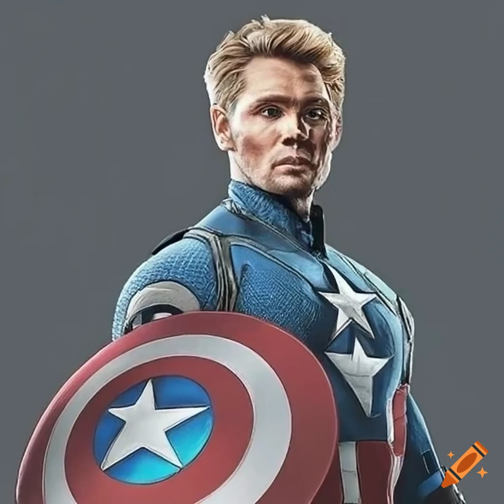 Chad michael murray dressed as captain america on Craiyon