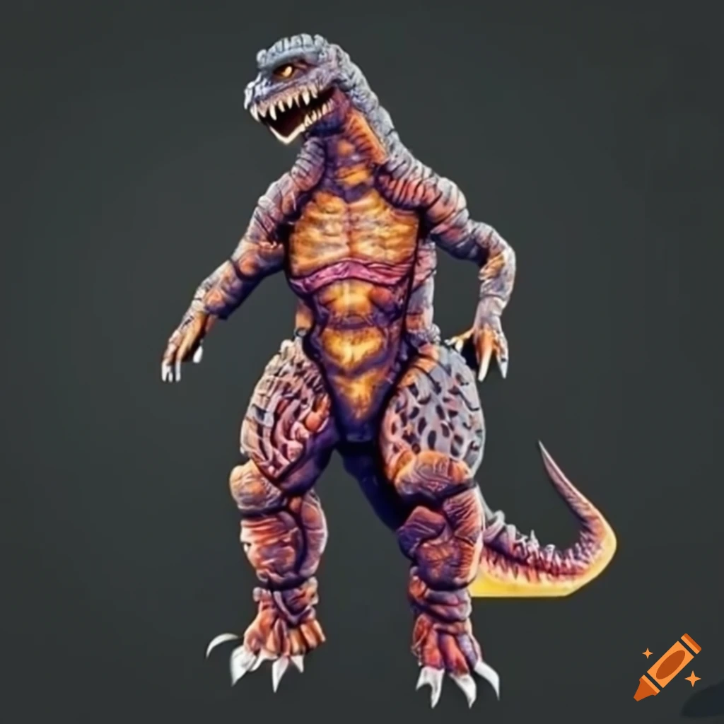 Hyper-realistic depiction of Godzilla by Legendary Pictures on Craiyon