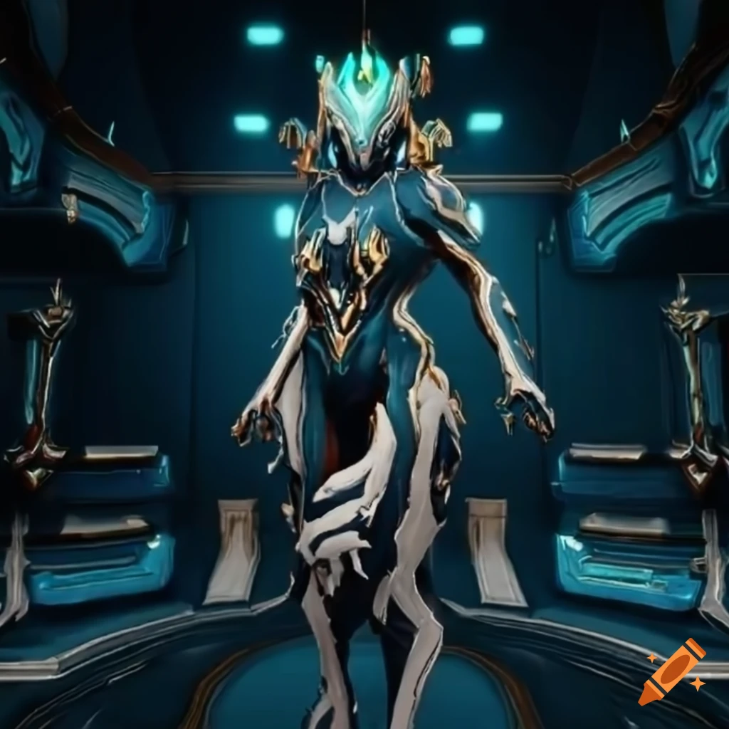 Gara Prime showcase with complementary armor color palette on Craiyon
