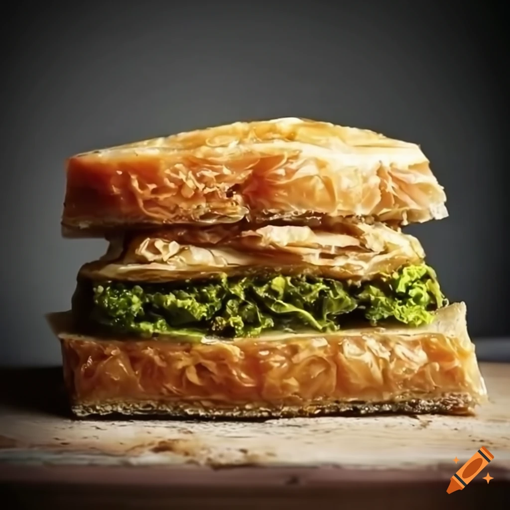 Baklava sandwich on Craiyon