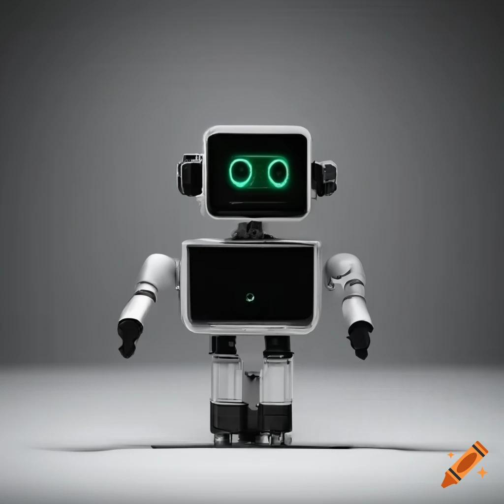 Minimalist robot design on Craiyon