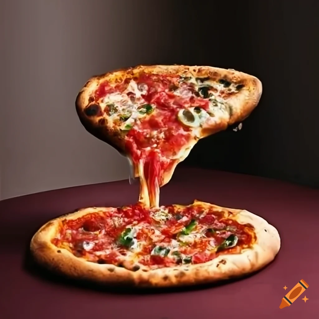 Bedazzled pizza on Craiyon