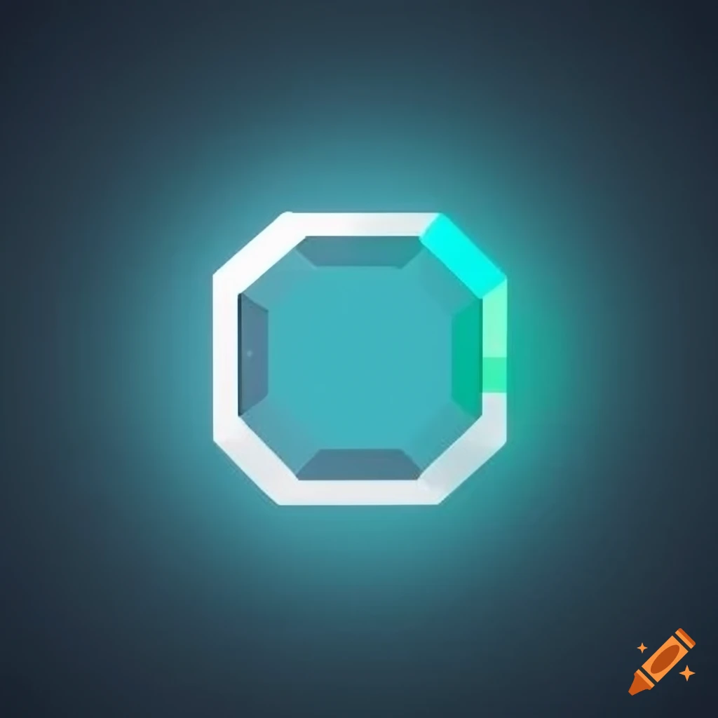 Simplified logo resembling a tesseract on Craiyon