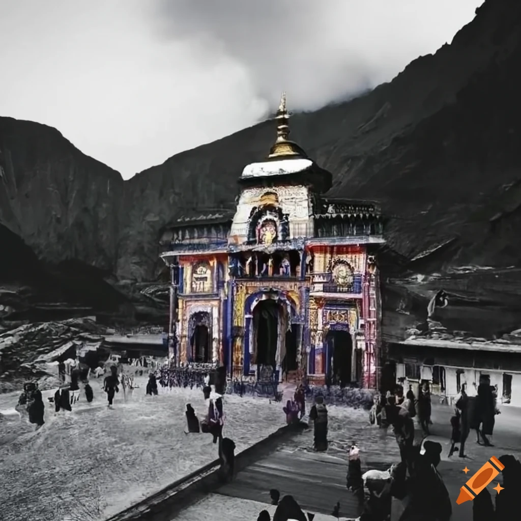 Char dham yatra promotion poster on Craiyon