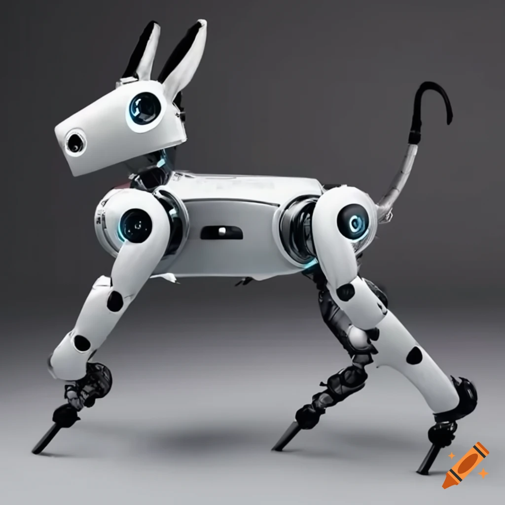 Technologically advanced donkey robot on Craiyon